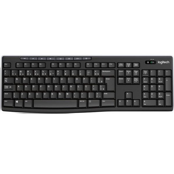 Клавіатура Logitech Wireless Keyboard бездротова чорна Usb 4752025 купити в Україні недорого